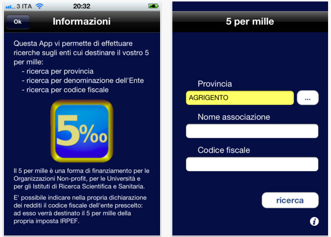 Nuova App per iPhone, iPad & iPod sul 5 per mille - Passione Non Profit